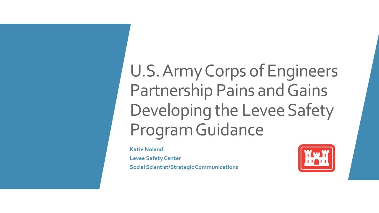 U.S. Army Corps of Engineers: Partnership Pains and Gains Developing ...