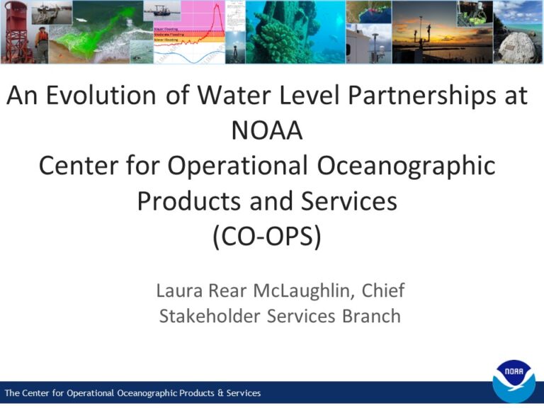 An Evolution of Water Level Partnerships at NOAA Center for Operational ...