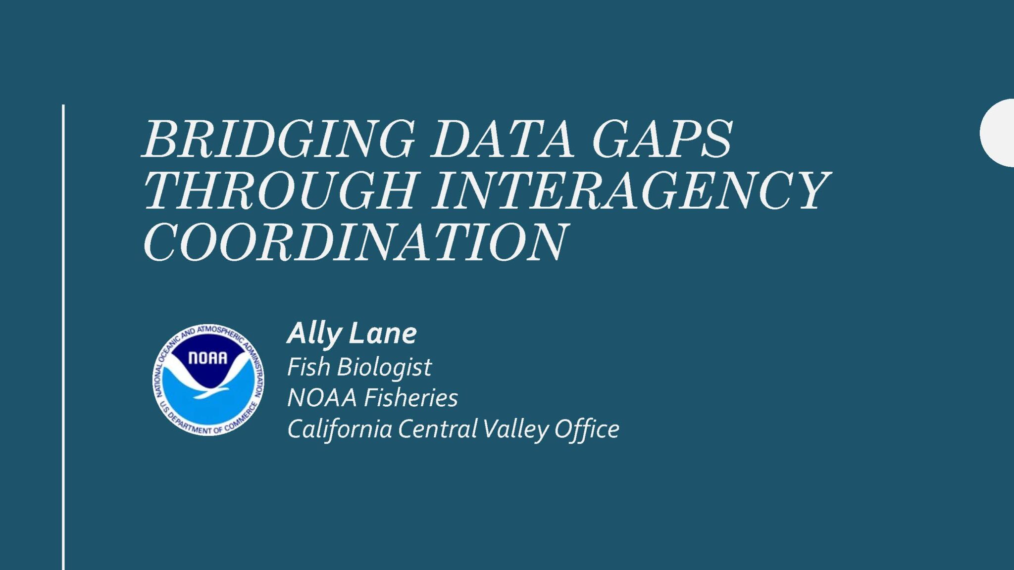 Bridging Data Gaps Through Interagency Coordination - Partnership and ...