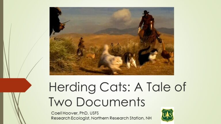 Cat Herding: A Tale of Two Documents - Partnership and Community ...