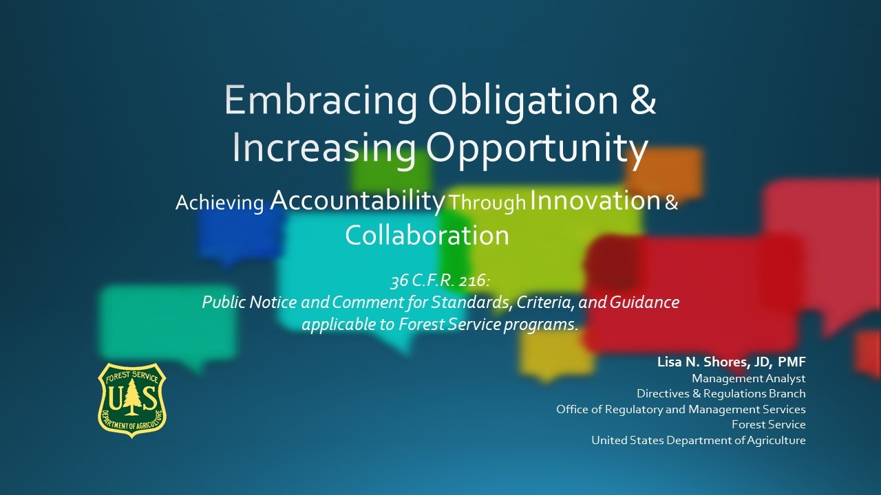 Embracing Obligation & Increasing Opportunity - Partnership and ...